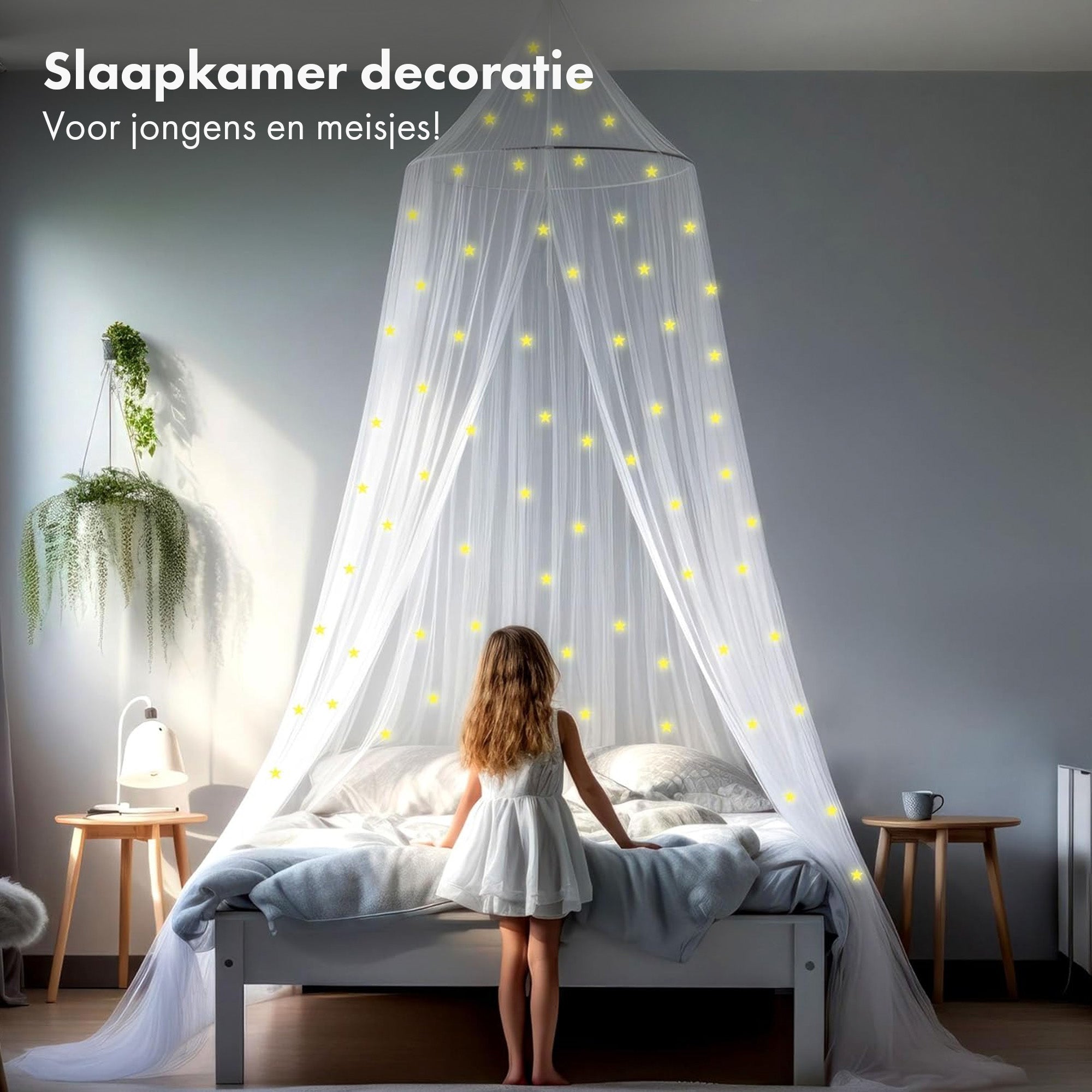 DERYAN Glow in the Dark Klamboe - Magische Bescherming tegen Insecten