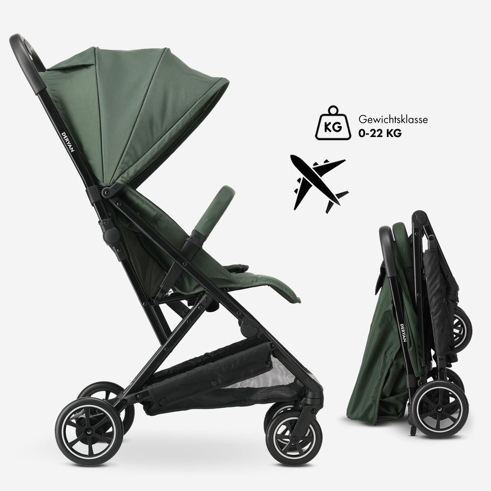 Luxe Easy Lichtgewicht Buggy - Green